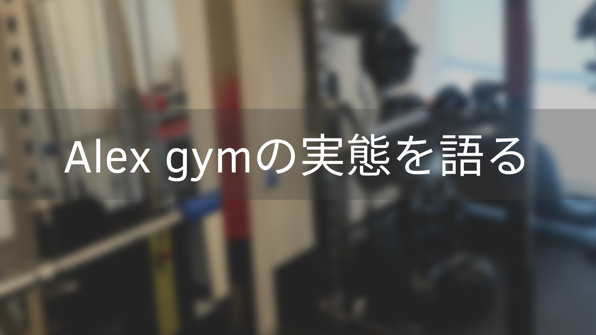 Alex gym(アレックスジム)の口コミ・評判、中立の辛口レビュー | サムライ英語